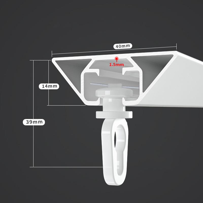 Custom Double S Fold Curtain Tracks Ceiling Mount White Black Warrego ...