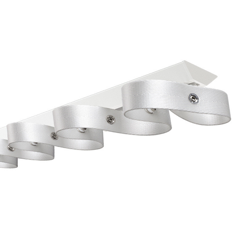 Custom Double S Fold Curtain Tracks Ceiling Mount White Black Warrego ...