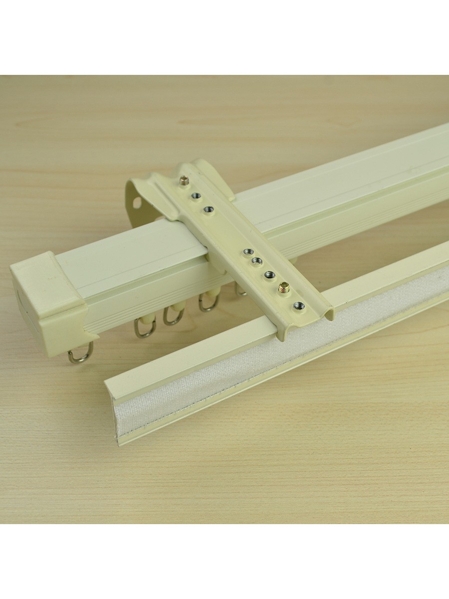 CHR7025 Custom Ceiling & Wall Mount Double Curtain Track Set with ...