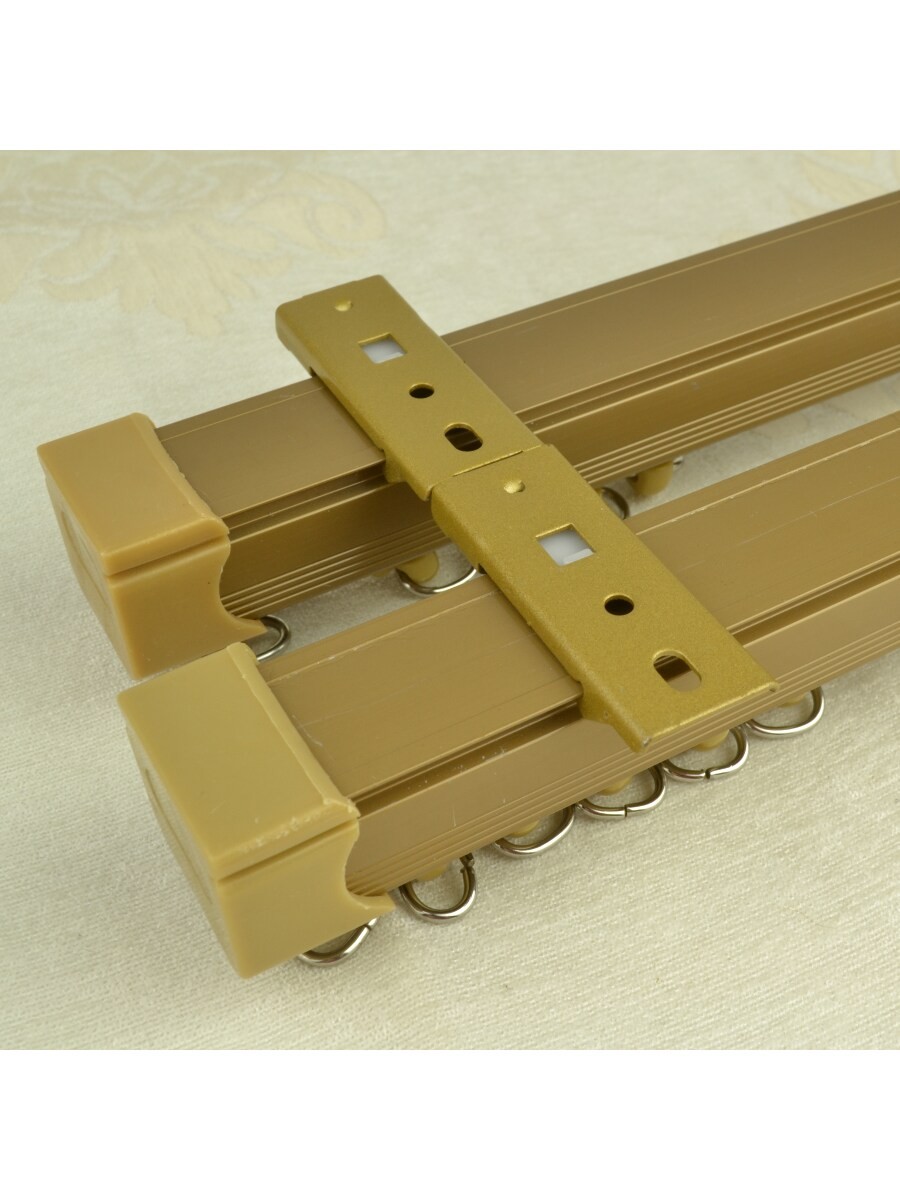 QYR7022 Aluminum Alloy Double Curtain Track Set