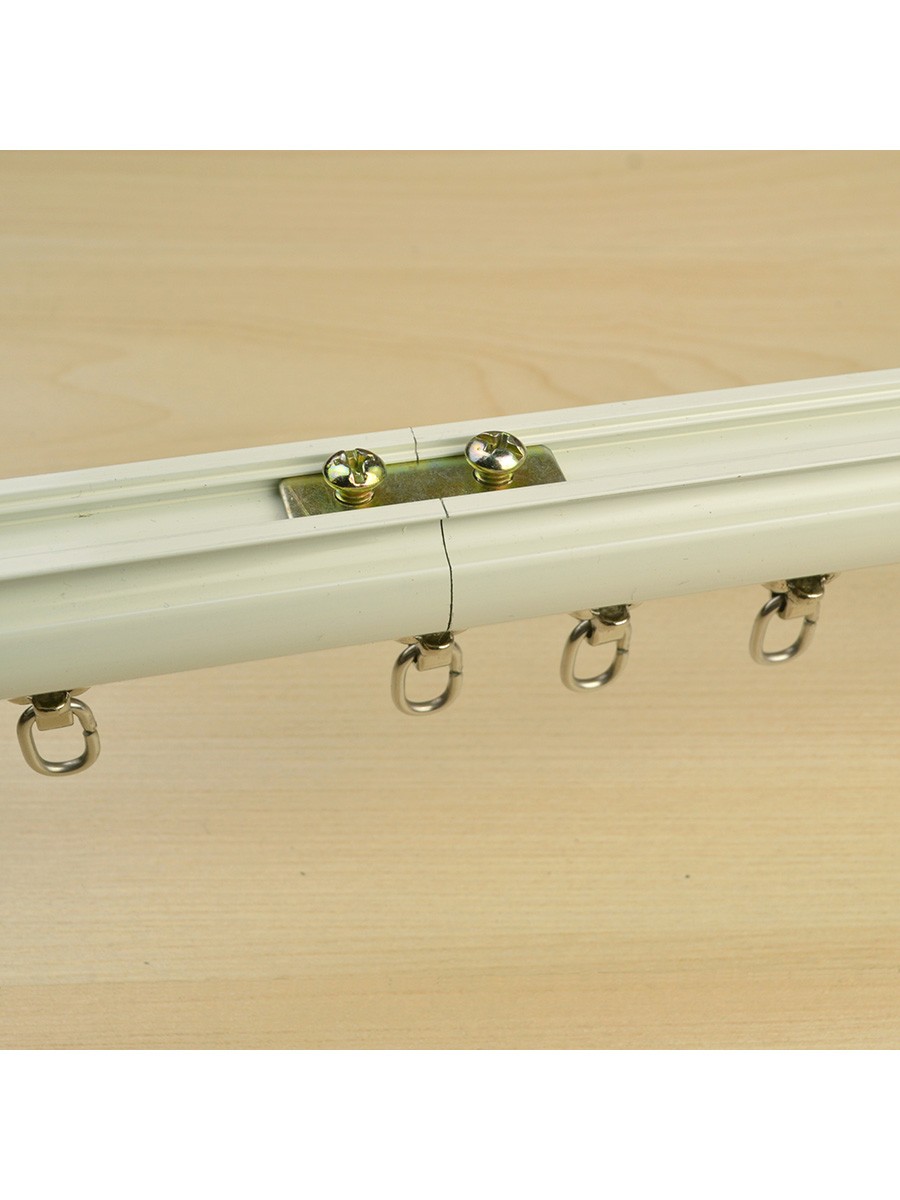 CHR7425 Ceiling & Wall Mount Double Curtain Track Set with Valance Track
