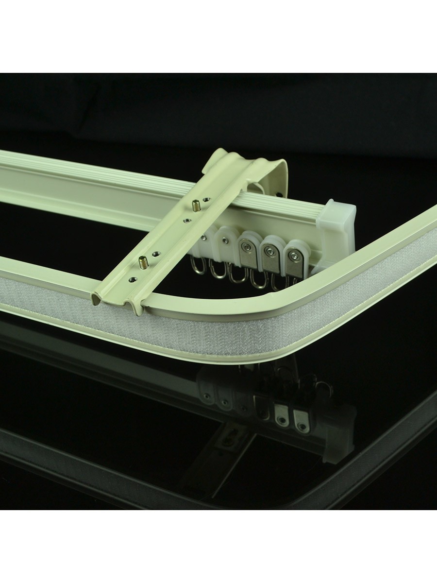 CHR8425 Bendable Double Curtain Tracks with Valance Track Wall Mount ...