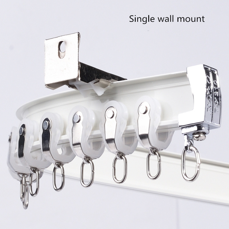 CHRY33 Ceiling/Wall Heavy-Duty Aluminium Bay Window Curtain Tracks ...