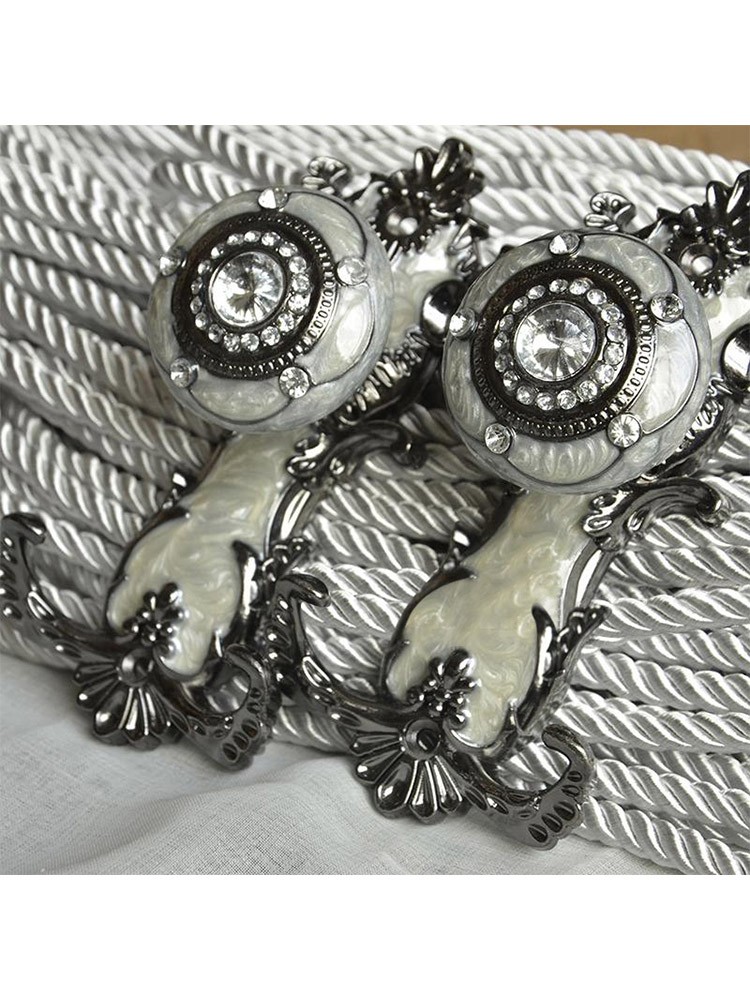 5 Colors QYM76 Crystal Curtain Holdbacks - Pair